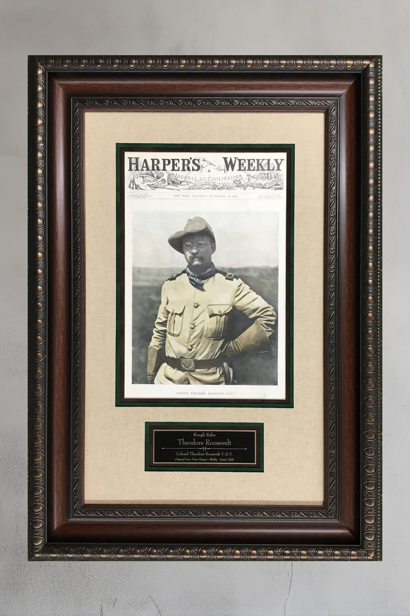 Theodore Roosevelt Original 1898 Cover Harper's Weekly Rough Rider ...
